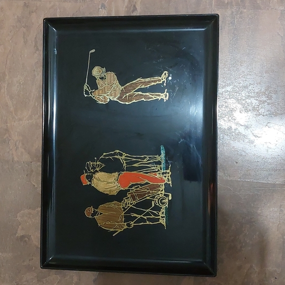 Couroc | Accents | Unique Vintage Couroc Golf Tray | Poshmark